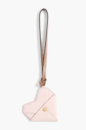 Stella Mccartney Origami Faux Leather Bag Charm In Brown - 30% Off